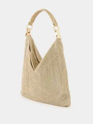 Benedetta Bruzziches Bella Ciao Diamond Hobo Bag - Beige