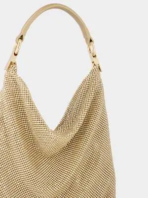 Benedetta Bruzziches Bella Ciao Diamond Hobo Bag - Beige