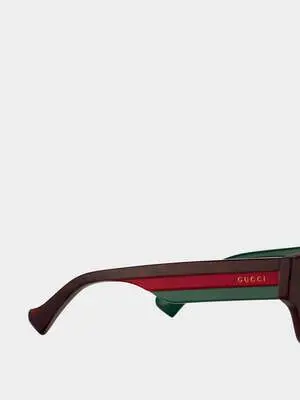 Gucci Rectangular Sunglasses - Black