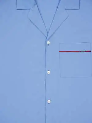 Gucci Shirt Disco Bowling Dyed Popeline Cotton - Blue
