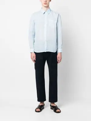 120% Lino Linen Regular Fit Shirt - Grey