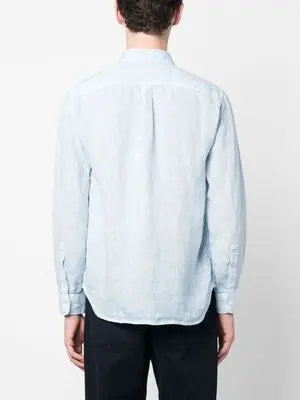 120% Lino Linen Regular Fit Shirt - Grey