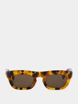 Gucci Rectangular Frame Sunglasses - Brown