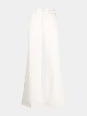 FRAME Le Palazzo Jeans - White