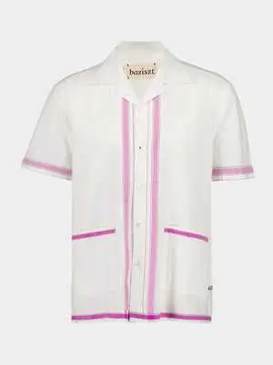 BAZISZT White And Strike Shirt - Pink