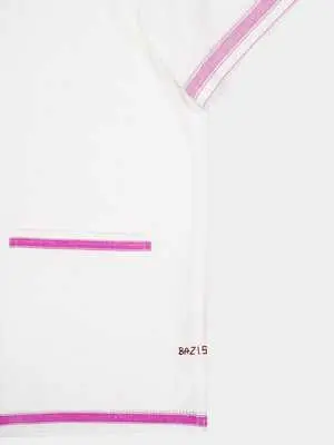 BAZISZT White And Strike Shirt - Pink
