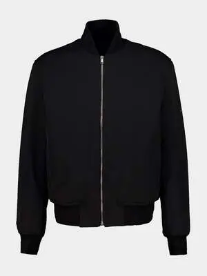 Givenchy Wool Bomber Jacket - Black