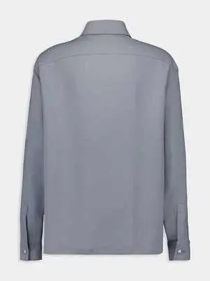 Balmain Shirt With Embossed Silver Buttons