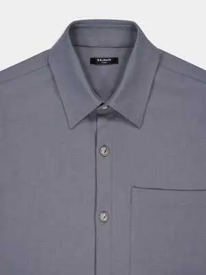 Balmain Shirt With Embossed Silver Buttons