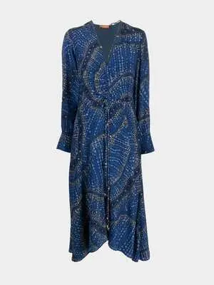 Altuzarra Mila Midi Dress - Blue