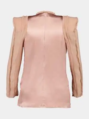 Balmain Shoulder-pad Blouse - Pink