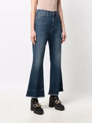 Stella McCartney Flared Mid-rise Jeans - Blue