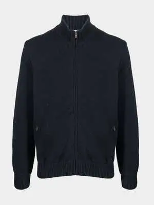 Boglioli Cashmere Zip-up Jumper - Blue