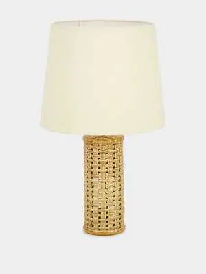 HOUSE OF CAPRICORN Cesta Natural Ceramic Lamp Base - Yellow