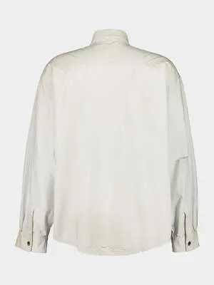 Balenciaga Dirty Washed Ripstop Workwear Overshirt