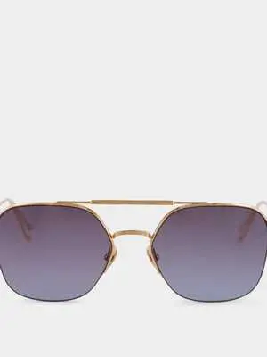 AHLEM Louxor Aviator Sunglasses - Blue