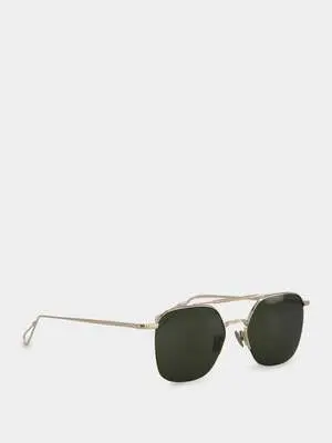 AHLEM Louxor Aviator Sunglasses - Green