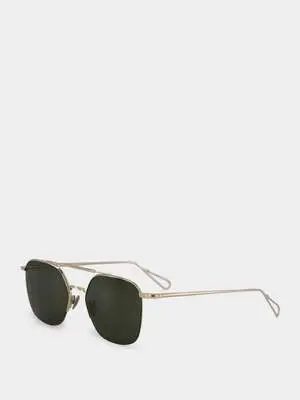 AHLEM Louxor Aviator Sunglasses - Green