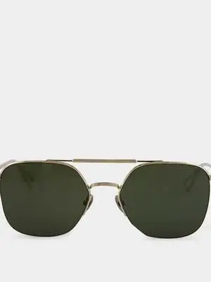 AHLEM Louxor Aviator Sunglasses - Green