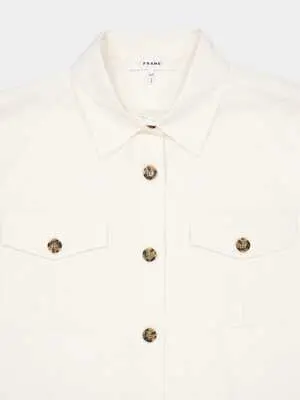 FRAME Patch Pocket Utility Shirt - White
