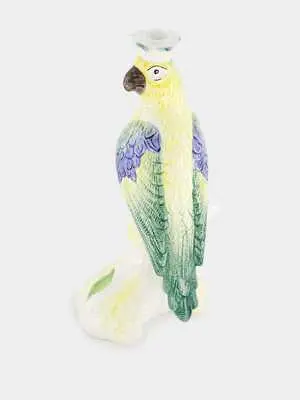 LES-OTTOMANS Parrot Ceramic Candle Holder