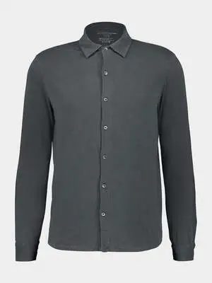 Majestic Filatures Galet Herman Long-sleeved Shirt - Grey