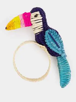 Coro Cora Toucan Napkin Ring - Blue