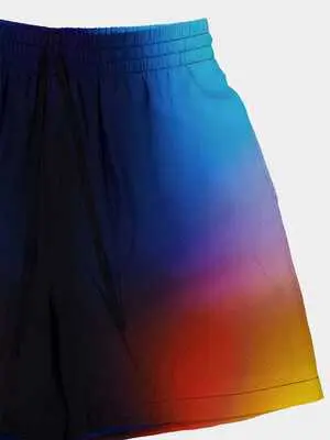 Casablanca Gradient Silk Shorts - Multicolour