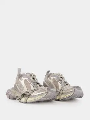 Balenciaga 3xl Mesh And Polyurethane Sneakers - Grey