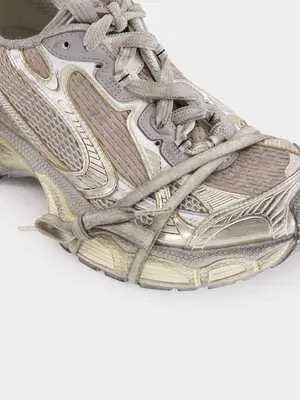 Balenciaga 3xl Mesh And Polyurethane Sneakers - Grey