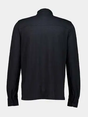 Majestic Filatures Linen Long-sleeved Shirt - Black