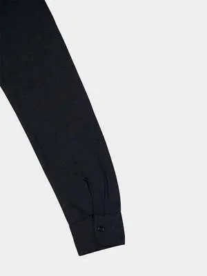 Majestic Filatures Linen Long-sleeved Shirt - Black