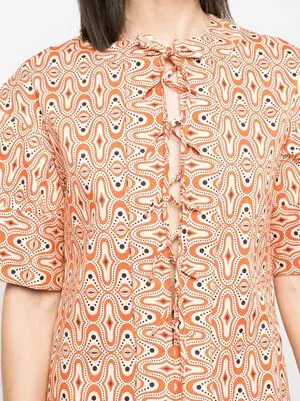 Colville Lace-up Midi Dress