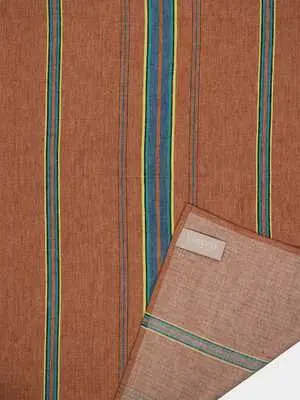 Libeco Ontario Stripe Guest Towel - Orange