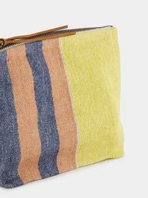 LIBECO The Belgian Pouch Red Earth Stripe