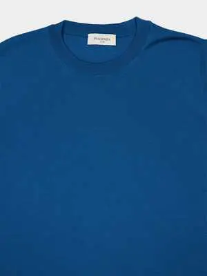 PIACENZA CASHMERE 1733 Lightweight Merino Wool Crewneck - Blue