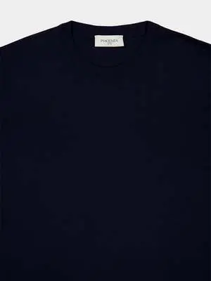 PIACENZA CASHMERE 1733 Lightweight Merino Wool Crewneck - Blue