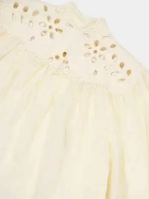 Zimmermann Embroidered Ramie Blouse