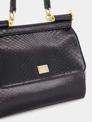 Dolce & Gabbana Medium Sicily Bag - Black