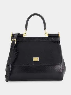 Dolce & Gabbana Medium Sicily Bag - Black