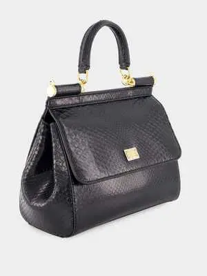 Dolce & Gabbana Medium Sicily Bag - Black
