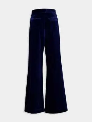 PAULA Sam Poseidon Wide-leg Velvet Trousers
