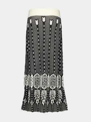 Johanna Ortiz Energy Matrix Midi Skirt - Black