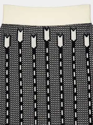 Johanna Ortiz Energy Matrix Midi Skirt - Black