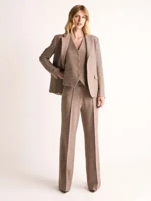 PAULA Chess Check Blazer - Multicolour