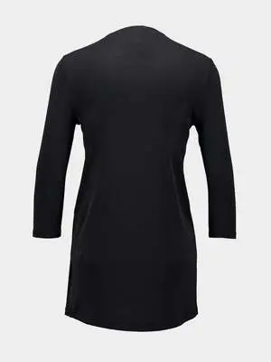 PAULA Leather Bib Silk Blouse
