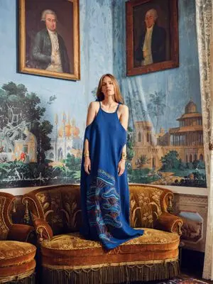 PAULA Aitake Knitted Dress - Blue