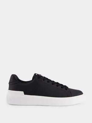 Balmain B-court Leather Sneakers - Black