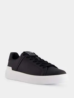 Balmain B-court Leather Sneakers - Black