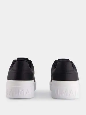 Balmain B-court Leather Sneakers - Black